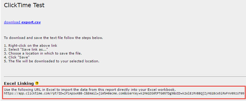 Data Linking Overview – ClickTime Support