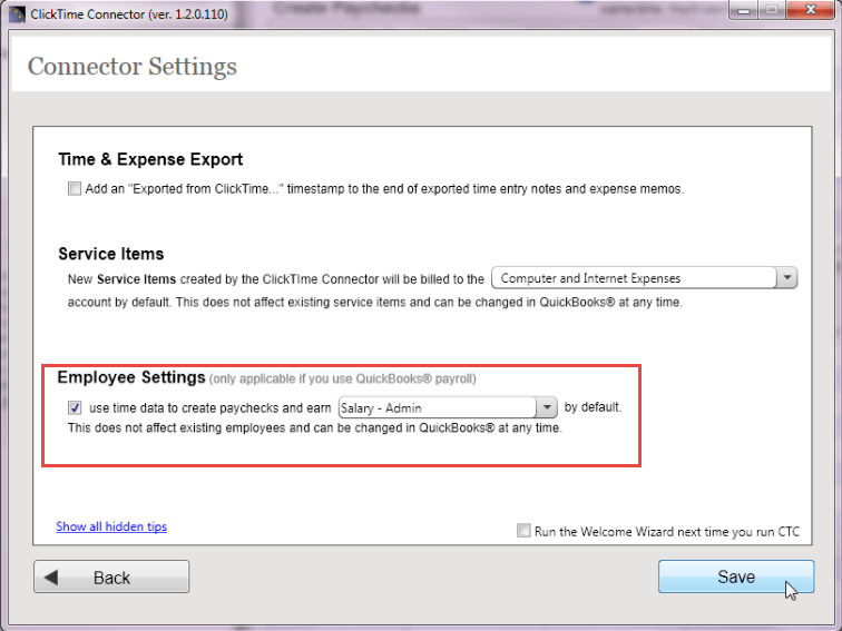 Synchronizing Time and Expenses to QuickBooks Desktop – ClickTime Support