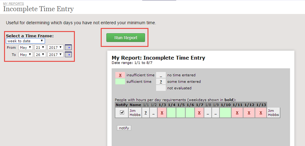 Time Entry Reports – ClickTime Support
