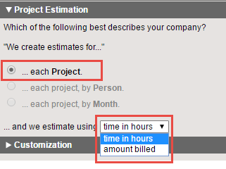 Project Estimation – ClickTime Support