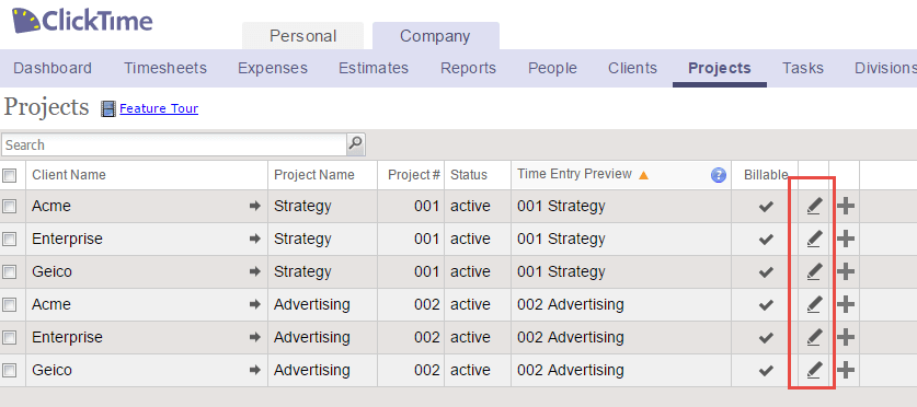 Project Estimation – ClickTime Support