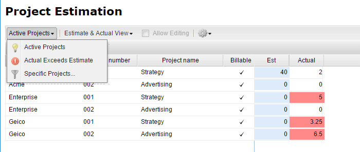 Project Estimation – ClickTime Support