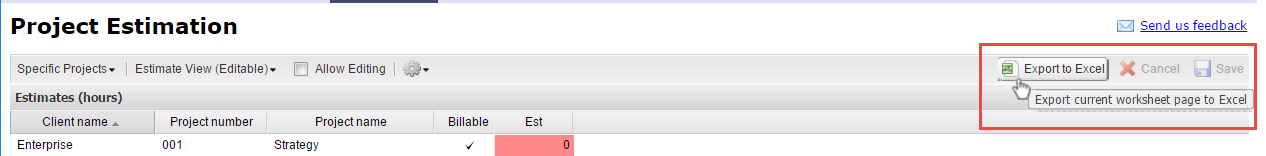 Project Estimation – ClickTime Support