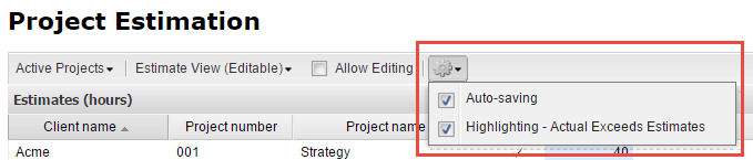 Project Estimation – ClickTime Support