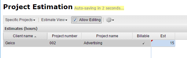 Project Estimation – ClickTime Support