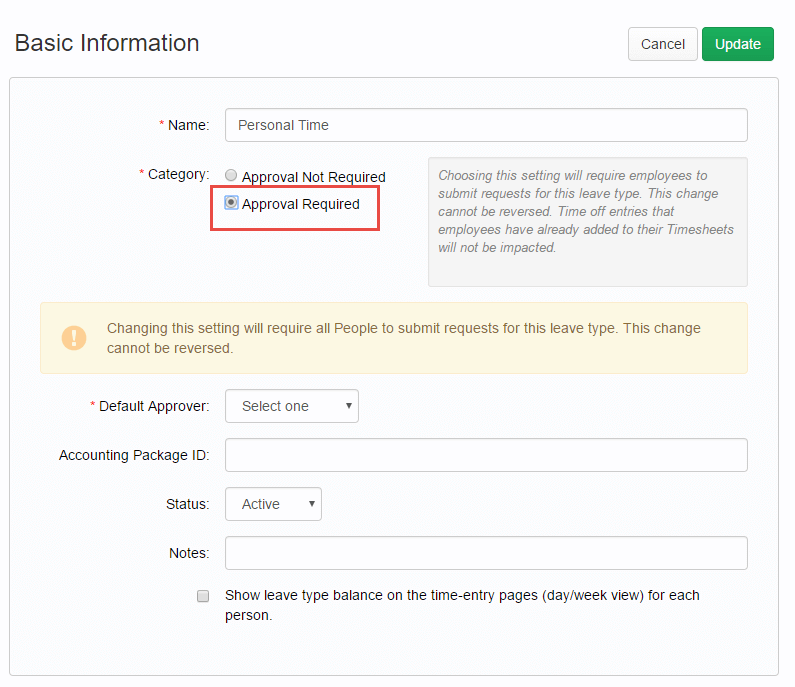 Managing Time Off Requests and Approvals – ClickTime Support