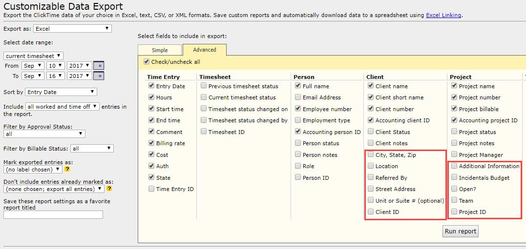 Custom Fields – ClickTime Support