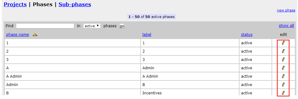 Using the Phases (Sub-Projects) Module – ClickTime Support