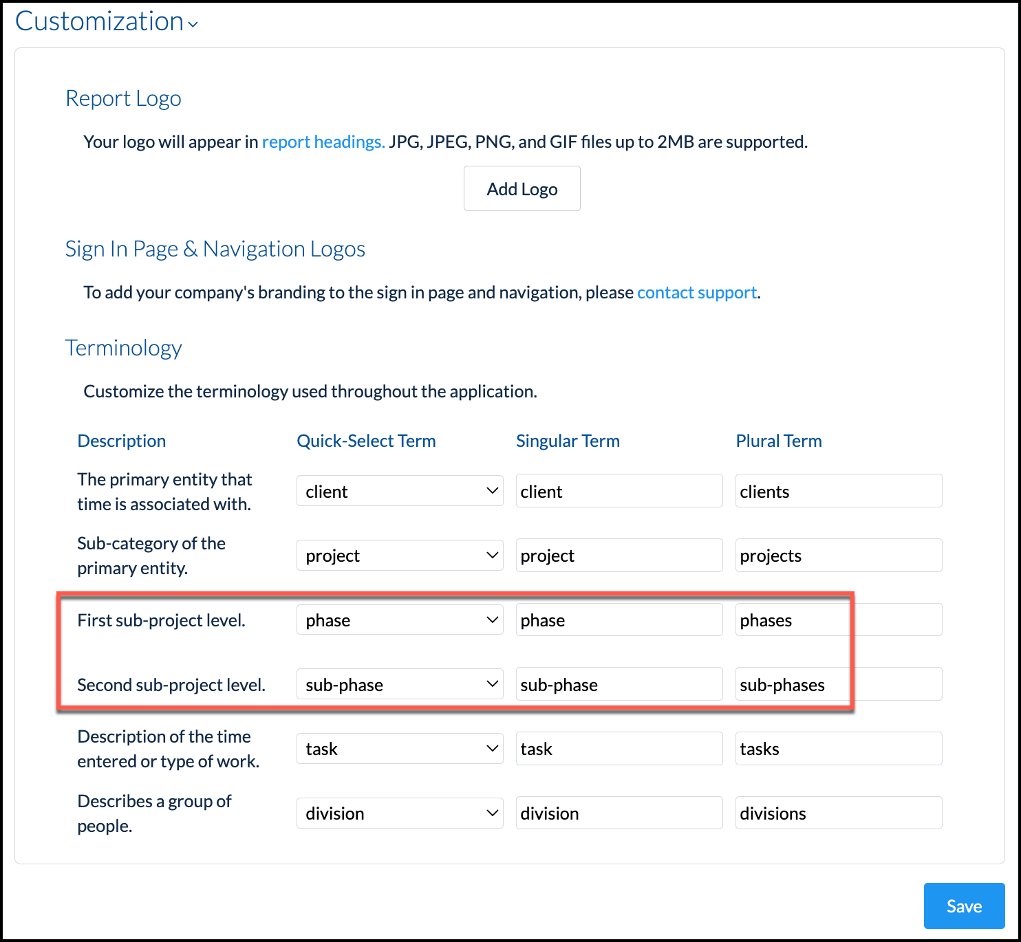 Using the Phases (Sub-Projects) Module – ClickTime Support