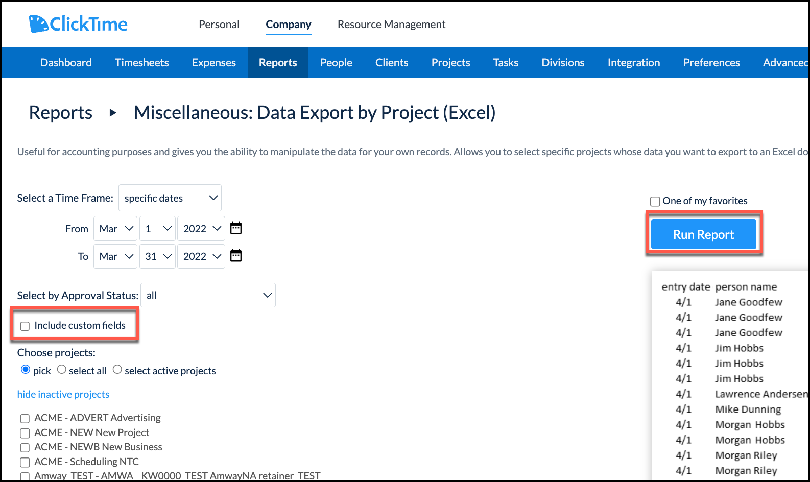 Using the Phases (Sub-Projects) Module – ClickTime Support