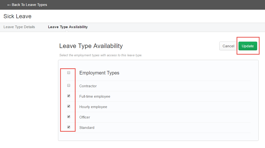 Project, Task, and Leave Type Settings and Availability – ClickTime Support