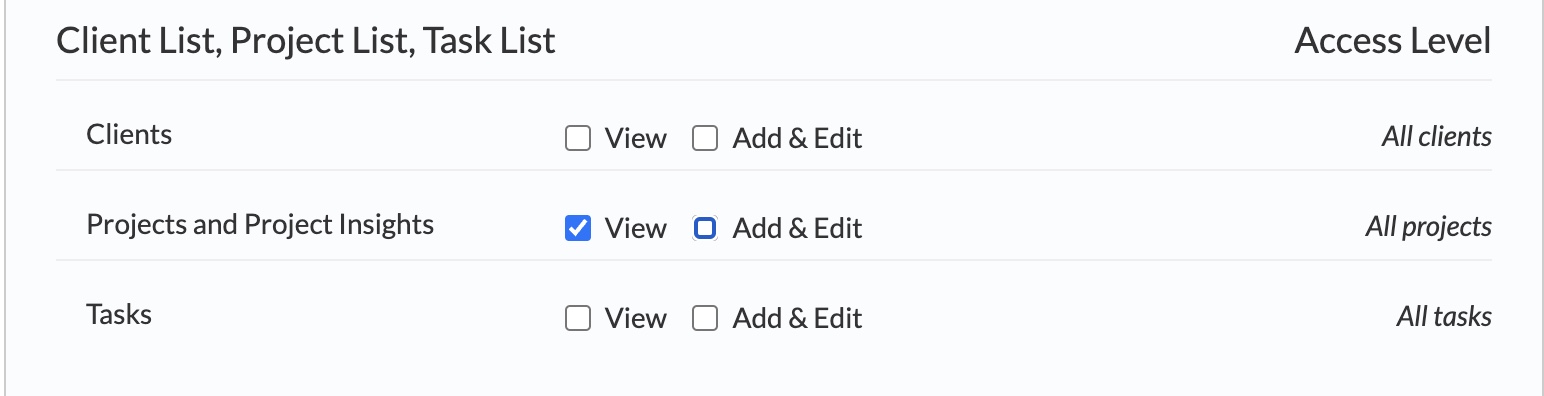 Project Insights Module – ClickTime Support