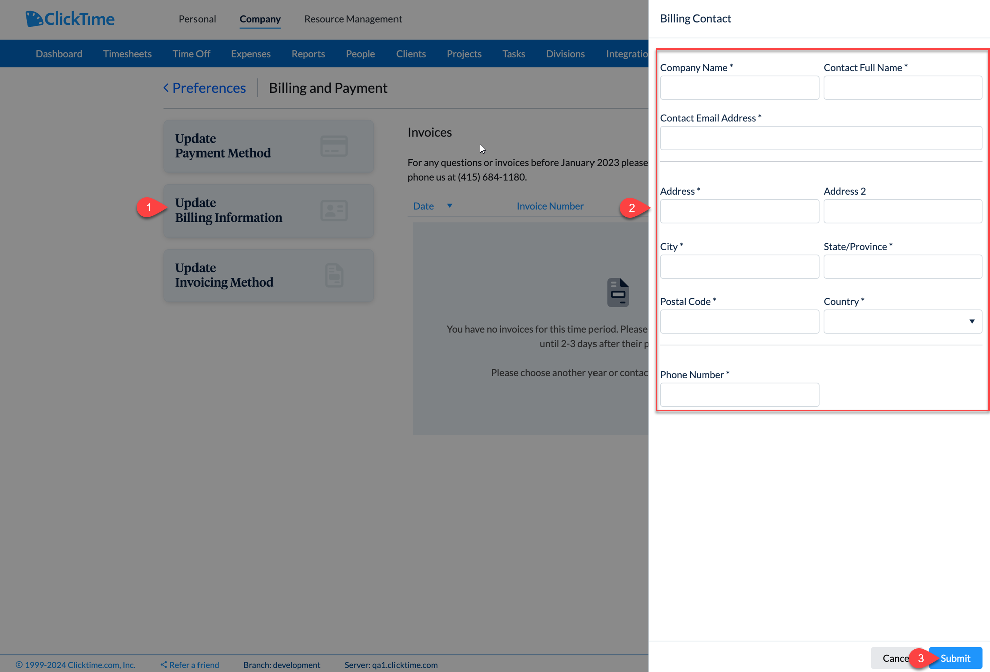 Managing Your ClickTime Account – ClickTime Support