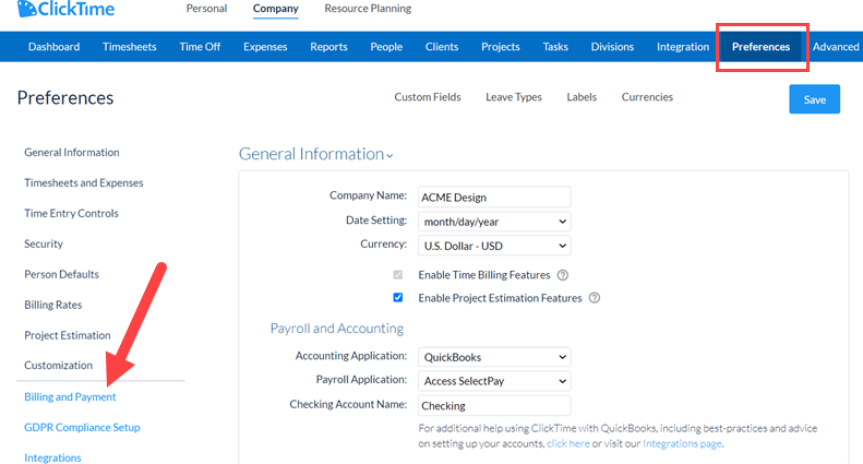 Managing Your ClickTime Account – ClickTime Support