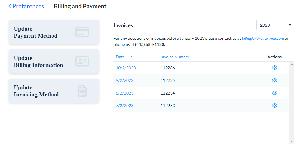 Managing Your ClickTime Account – ClickTime Support