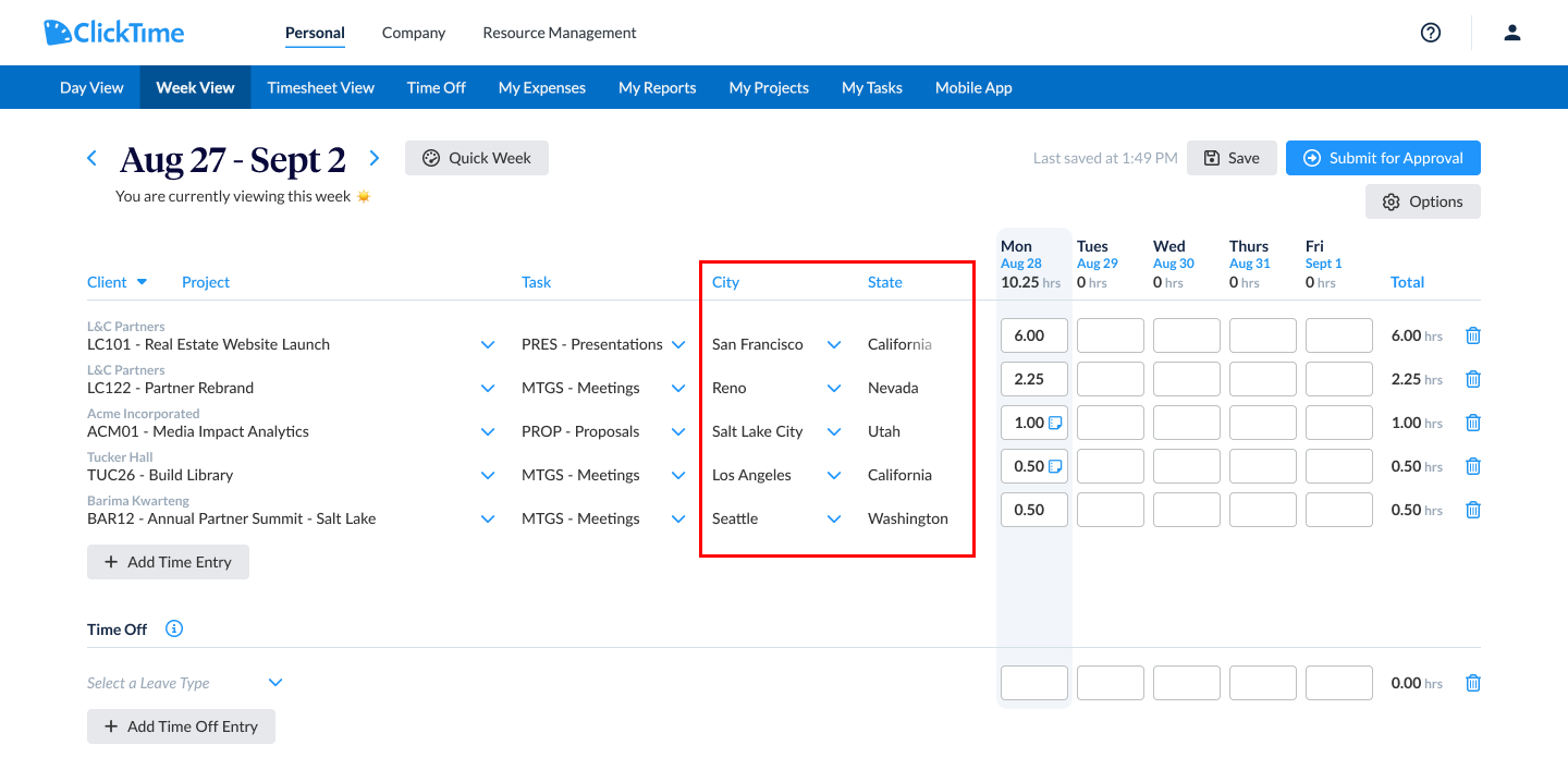 Custom Fields – ClickTime Support