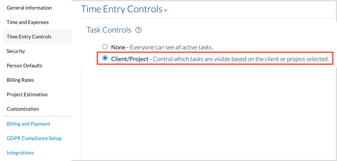 Task Availability – ClickTime Support