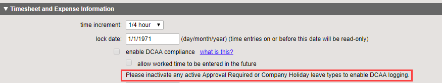 DCAA Compliance – ClickTime Support