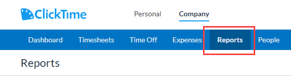 Understanding the Reporting Options – ClickTime Support