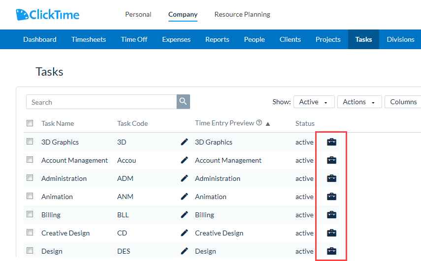 Task Availability – ClickTime Support