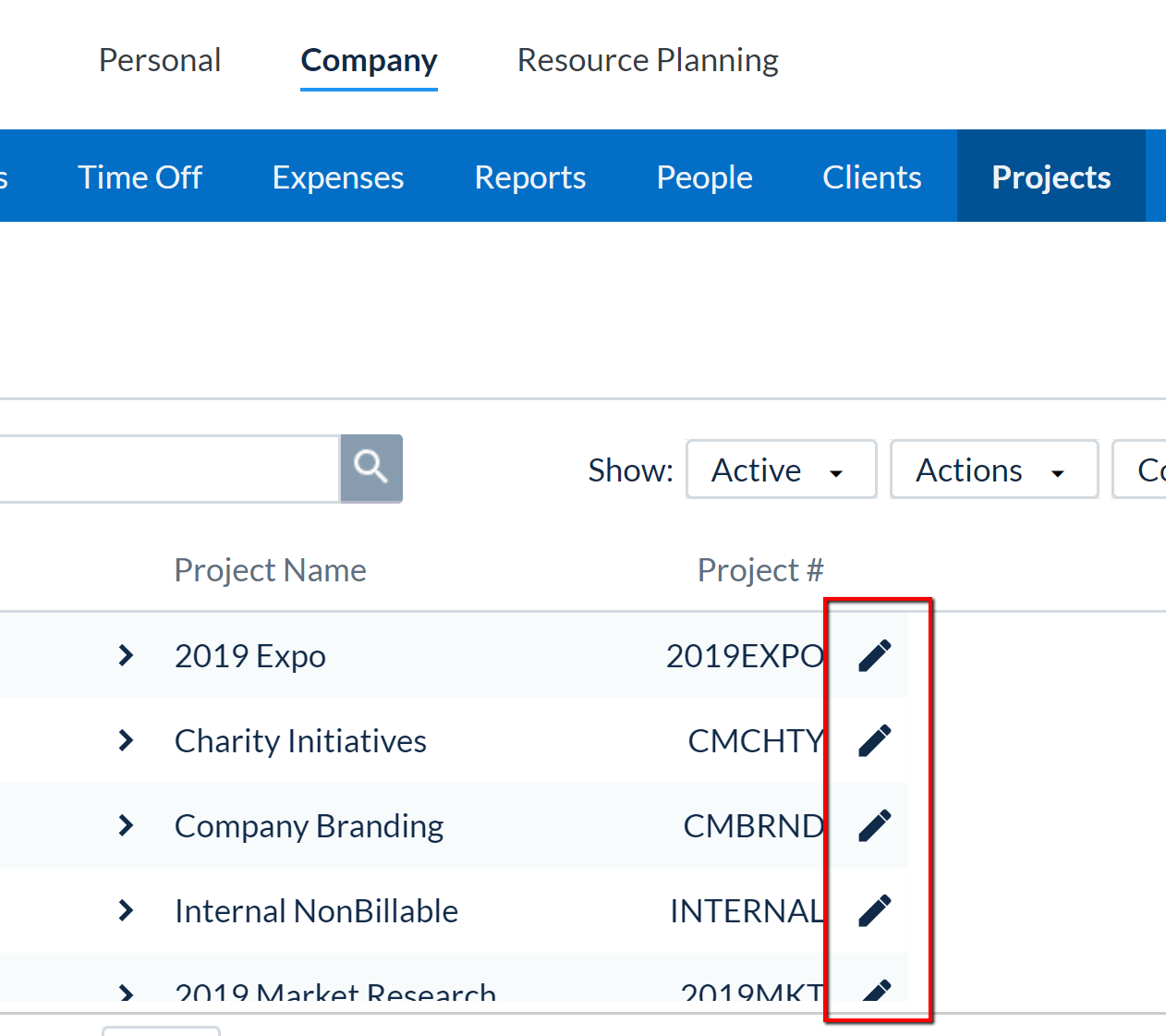 Creating and Editing Projects – ClickTime Support