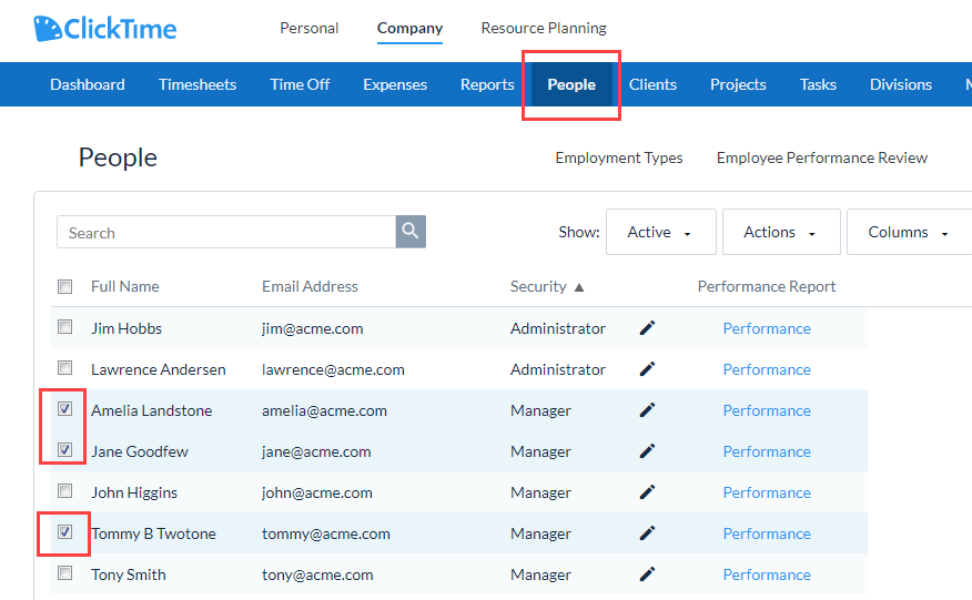 Managing Your ClickTime Account – ClickTime Support