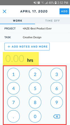 Time Entry with the ClickTime Mobile Application – ClickTime Support