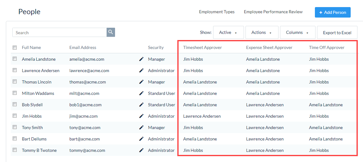 Using the List View Pages – ClickTime Support