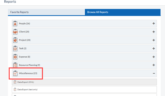 Accessing the Legacy Report Builder – ClickTime Support