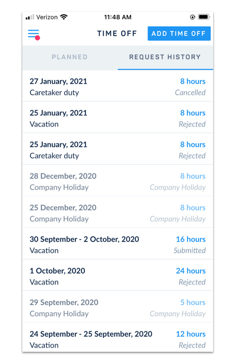 Time Off Requests and Approvals with the ClickTime Mobile Application ...