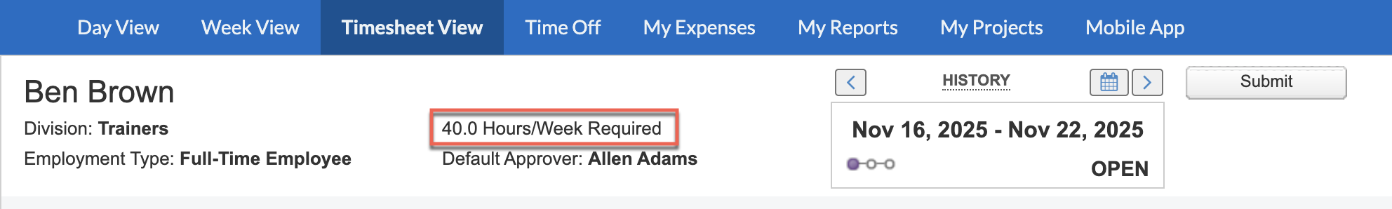 Incomplete Time Entry – ClickTime Support