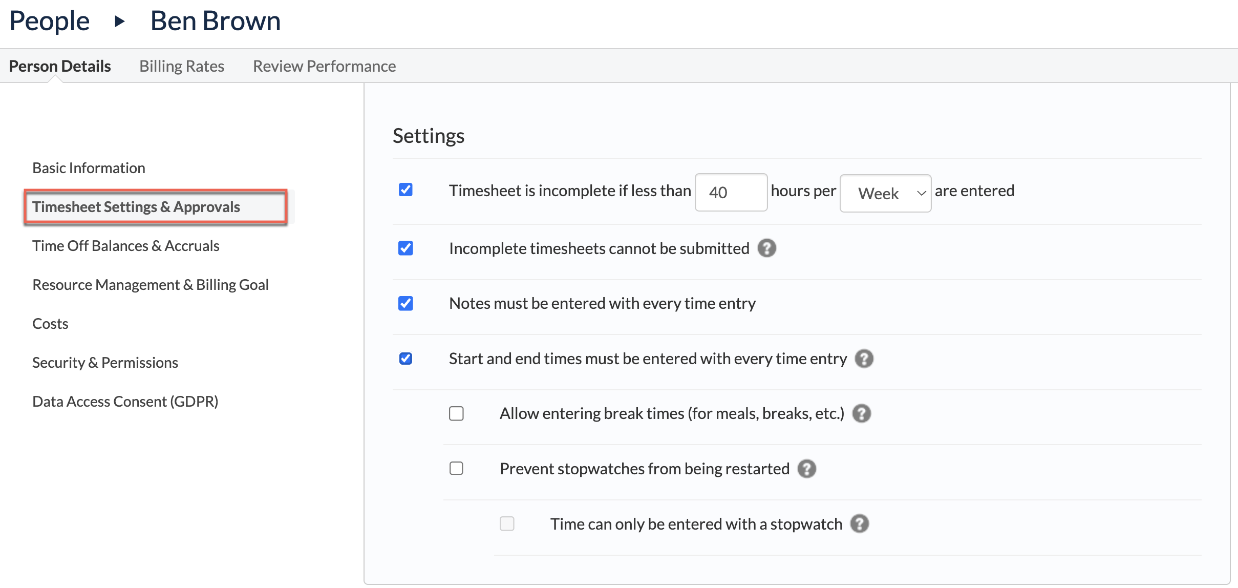 Timesheet Approvals — Overview – ClickTime Support