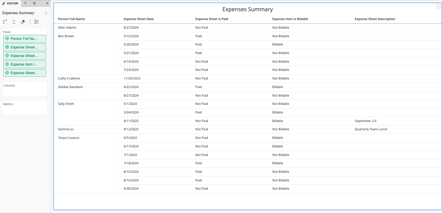 Expenses Reporting Hub – ClickTime Support