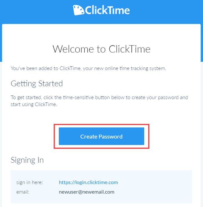 Logging into ClickTime – ClickTime Support