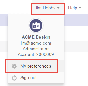 My Preferences – ClickTime Support