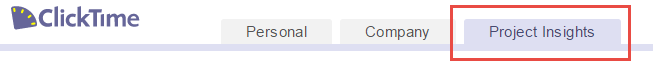 Project Insights Module – ClickTime Support